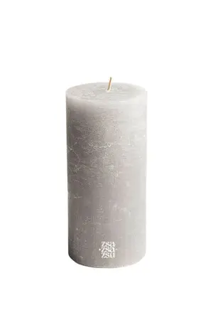 ZSA ZSA ZSU Deurne Pillar Candle 7 In Grey