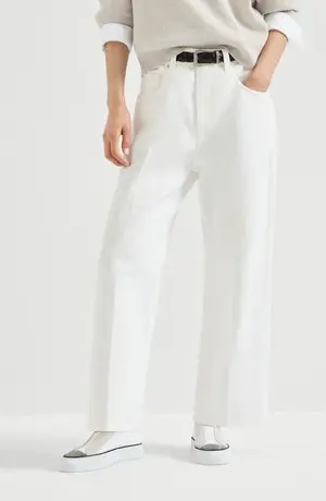 Brunello Cucinelli Zip Up Jeans For Women