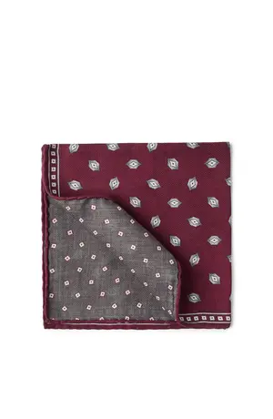 Brunello Cucinelli Pocket Square With Pattern Red