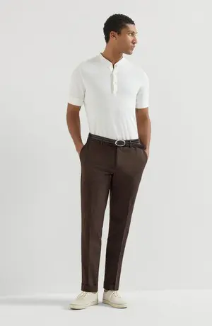 Brunello Cucinelli Italian Fit Trousers - Brown