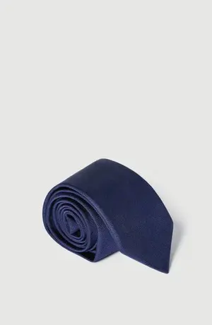 Brunello Cucinelli Textured Silk Twill Neck Tie - Blue
