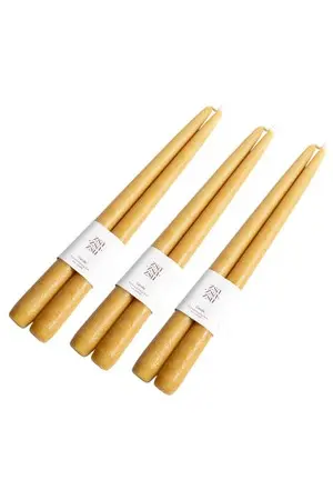 ZSA ZSA ZSU Deurne 6 Pcs Candlestick 12 - Mustard