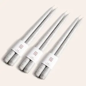 ZSA ZSA ZSU Deurne 6 Pcs Candlestick 12 In Silver