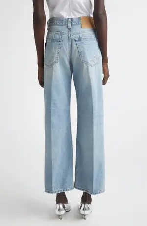 HAIKURE Winny Distressed Wide-leg Jeans