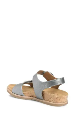 COMFORTIVA Slingback Platform Wedge Sandals - Warmstone