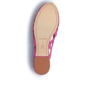 Bernardo Cappadocia Raffia Mule - Azalea