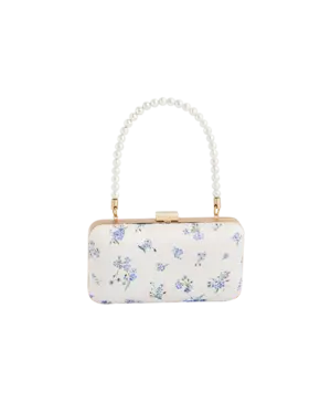 FABLE ENGLAND Forget Me Not Pearl Handle Clutch