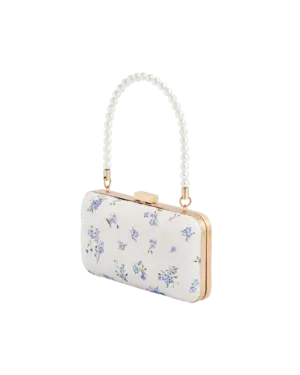 FABLE ENGLAND Forget Me Not Pearl Handle Clutch