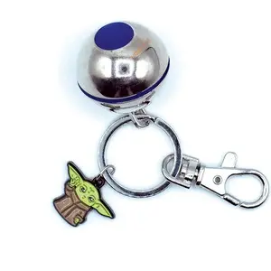 TOYNK Star Wars The Mandalorian Razor Crest Shifter Knob With Grogu Keychain - Silver