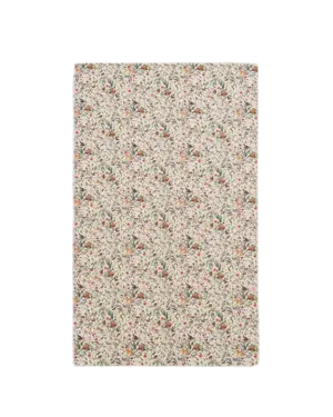 FABLE ENGLAND Garden Floral Lightweight Long Scarf - Light Beige