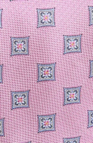 Nordstrom Check Jacquard Silk Neck Tie - Pink