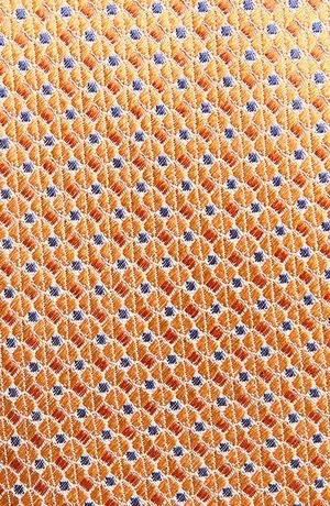 Nordstrom Jacquard Silk Neck Tie - Orange