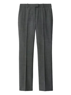 Burberry Check Wool Tailored Trousers