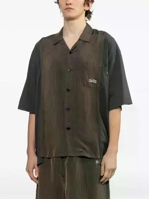 Undercover Striped Panel Shirt