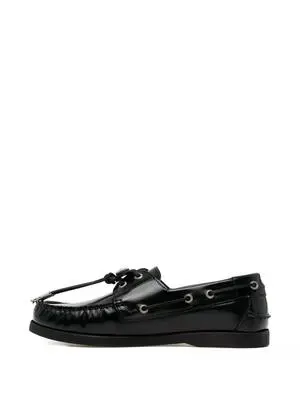Toga Embellished Loafers - Black