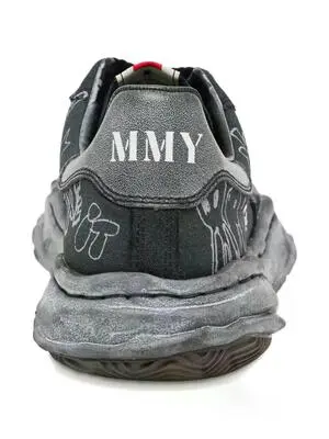 Mihara Yasuhiro Blakey Graffiti-print Sneakers - Grey