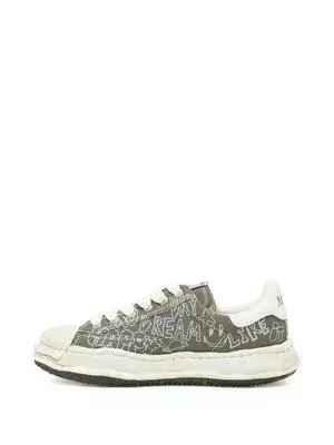 Mihara Yasuhiro Graphic-print Trainers - Green