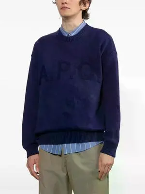A.p.c. Logo Crewneck Sweater