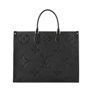 LOUIS VUITTON Onthego Gm Monogram Embossed - Black
