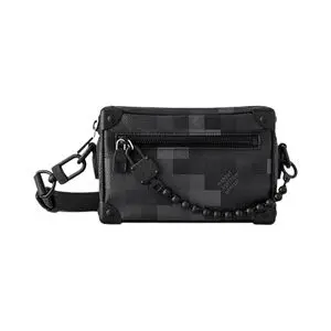 LOUIS VUITTON Mini Soft Trunk Damoflage Canvas - Black