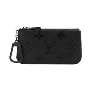 LOUIS VUITTON Key Pouch Monogram Midnight Canvas - Black