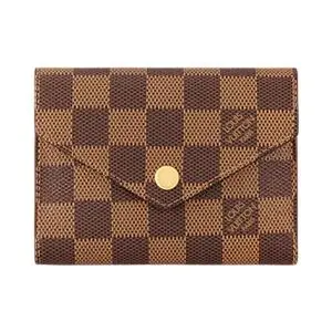 LOUIS VUITTON Victorine Wallet Damier Ebene Canvas - Brown