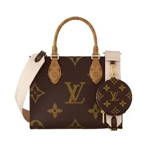 LOUIS VUITTON Onthego Pm Monogram Reverse Canvas