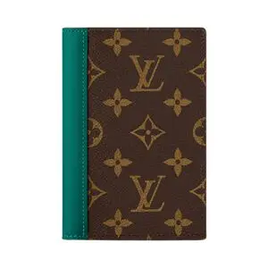 LOUIS VUITTON Passport Cover 'borneo Green/brown Monogram Canvas' Brown