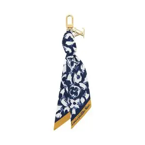 LOUIS VUITTON Safari Foulard Bag Charm - Blue