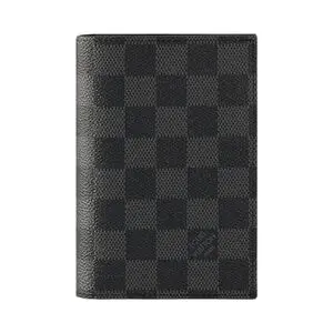 LOUIS VUITTON Passport Cover Damier Graphite Canvas - Black