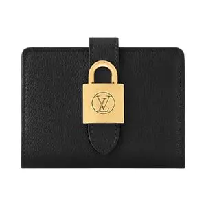 LOUIS VUITTON Low Key Compact Wallet Calfskin Leather - Black