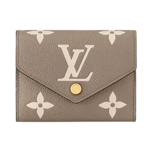 LOUIS VUITTON Victorine Wallet 'tourterelle Gray/cream Monogram Embossed Empreinte Cowhide Leather - Grey
