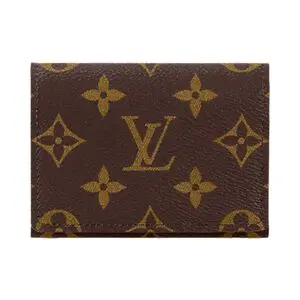 LOUIS VUITTON Envelope Business Card Holder Monogram Canvas - Brown