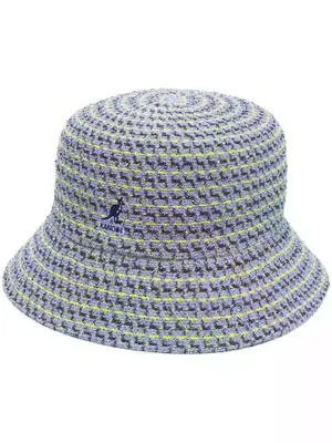 KANGOL Jacquard-weave Bucket Hat - Blue
