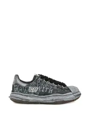 Mihara Yasuhiro Blakey Graffiti-print Sneakers - Grey