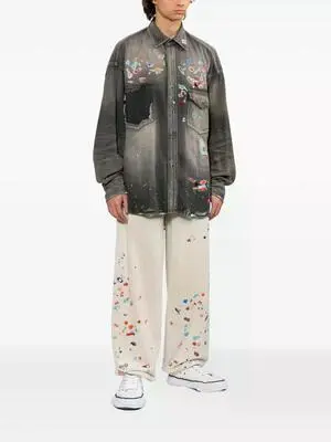 Mihara Yasuhiro Faded Graphic-print Shirt