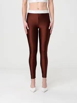 Just Cavalli Stretch Technical Fabric Leggings - Brown
