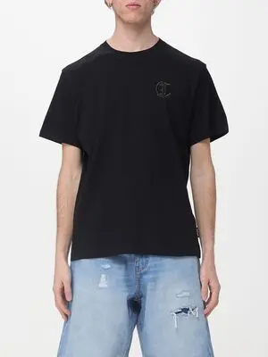 Just Cavalli Cotton T-shirt With Logo - Black