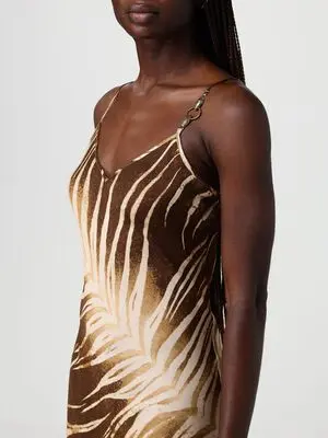 Just Cavalli Printed Viscose Midi Dress