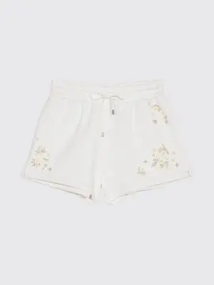 TWINSET White Embroidered Shorts