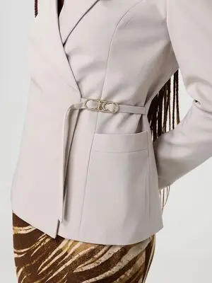Just Cavalli Polyester Blazer With Ribbon