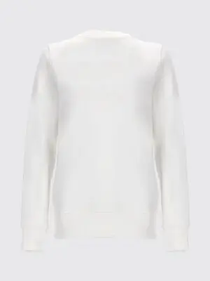 Versace Cotton Sweatshirt With Embroidered Logo - White 1