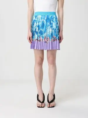 Versace Pleated Mini Skirt - Blue
