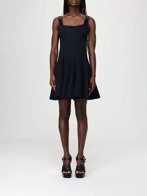 Versace Embellished Strap Dress - Black