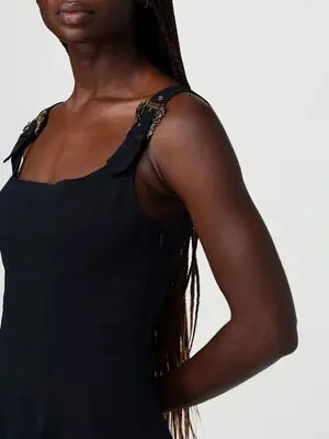 Versace Embellished Strap Dress