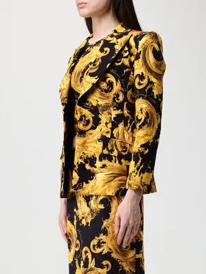 Versace Baroque Print Polyester Blazer