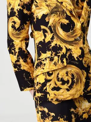 Versace Baroque Print Polyester Blazer