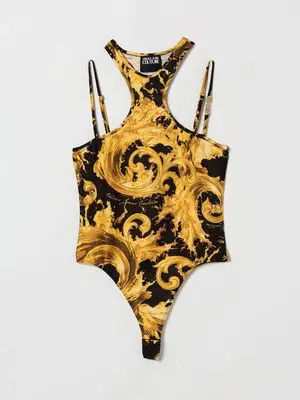 Versace Printed Jersey Bodysuit