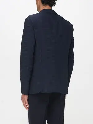 Emporio Armani Textured Blazer - Blue