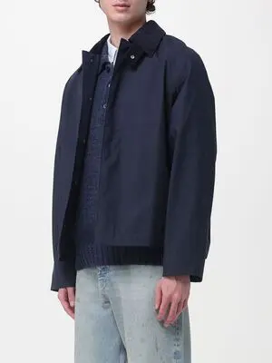 SUNFLOWER Relaxed Fit Shirt Jacket - Blue